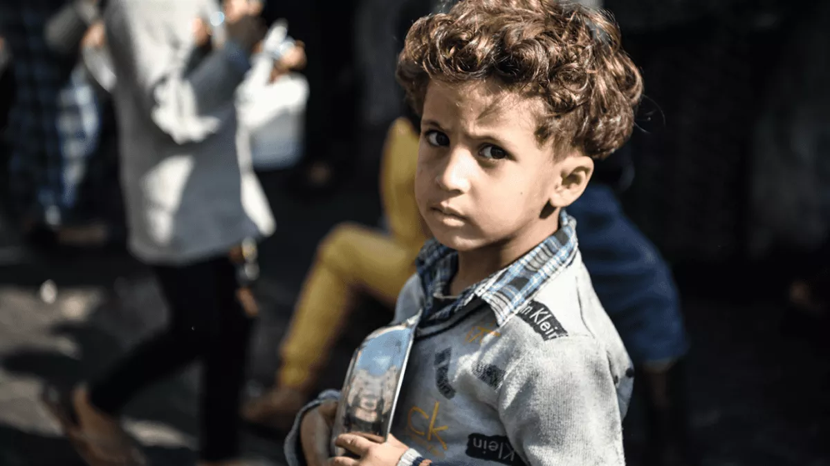 Risk of famine looms over children in Gaza | Donate now | Support UNICEF